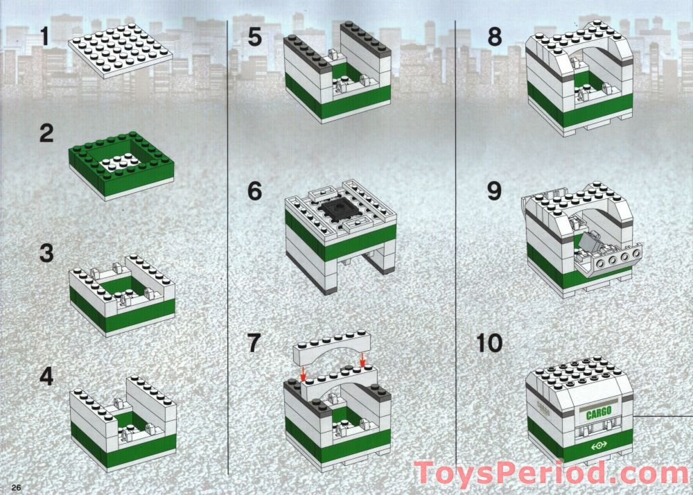 LEGO 4511 High Speed Train Instructions and Parts List