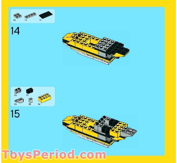 LEGO 6745 Propeller Power Instructions and Parts List