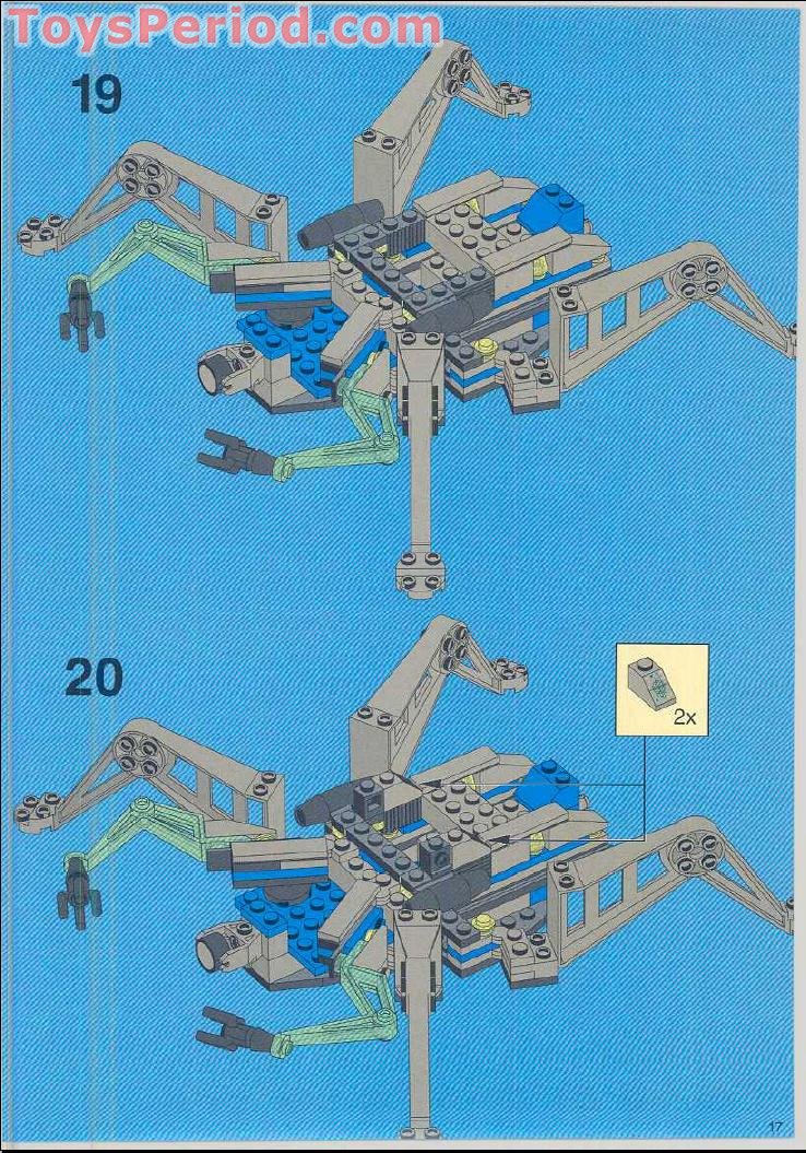 LEGO 6977 Arachnoid Star Base Instructions and Parts List