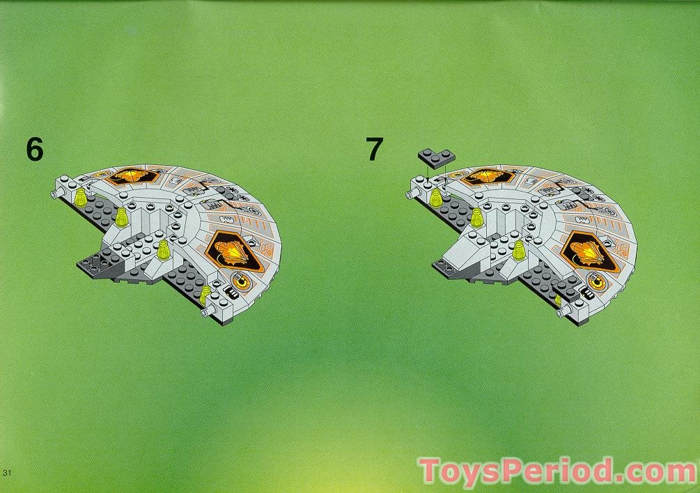 LEGO 6979 Interstellar Starfighter Instructions and Parts List