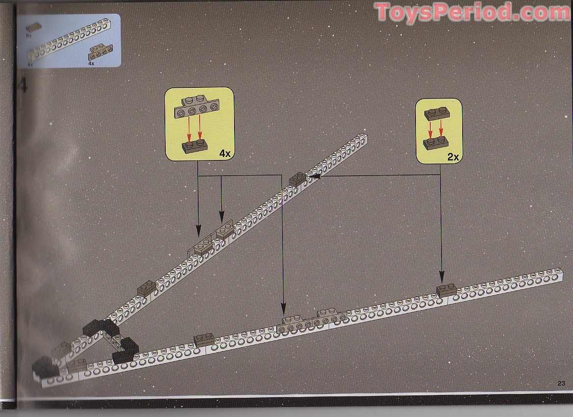 LEGO 6211 Imperial Star Destroyer Instructions and Parts List