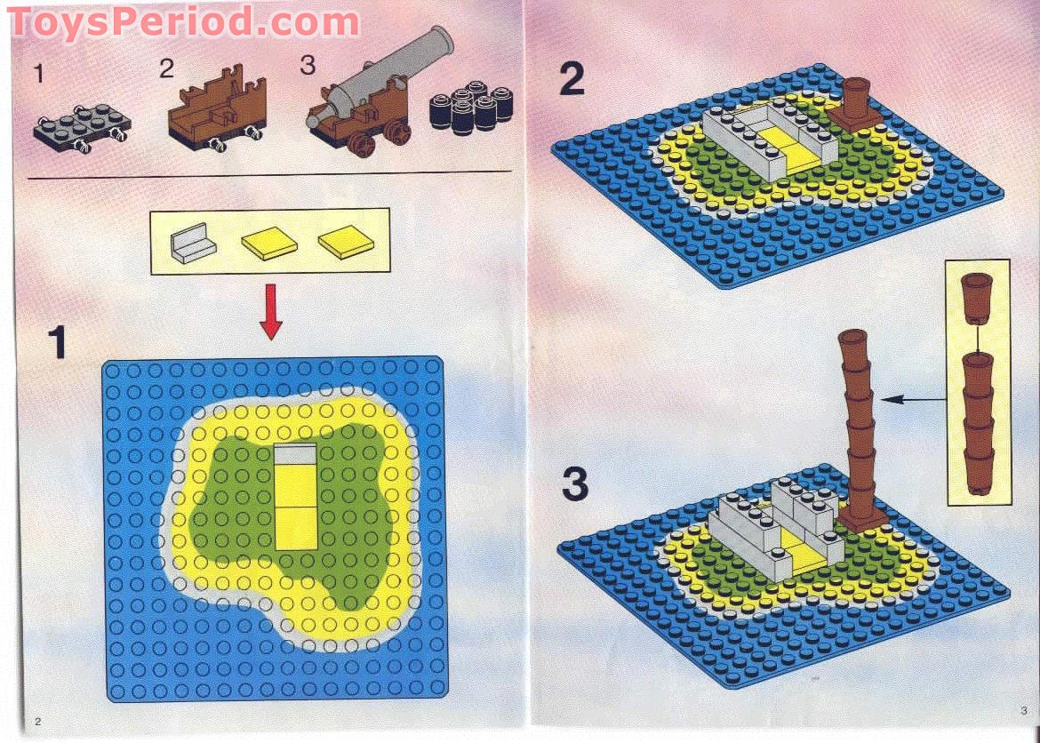 LEGO 6260 Shipwreck Island Instructions and Parts List
