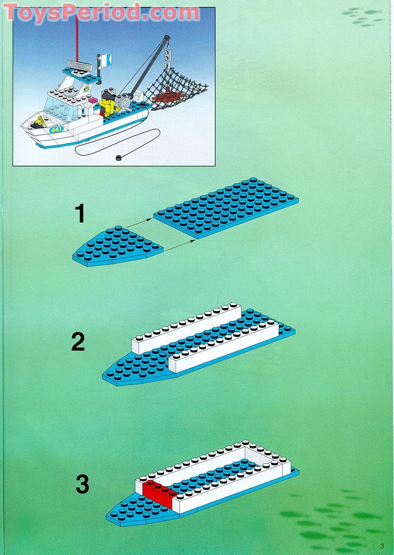 LEGO 6441 Deep Reef Refuge Instructions and Parts List