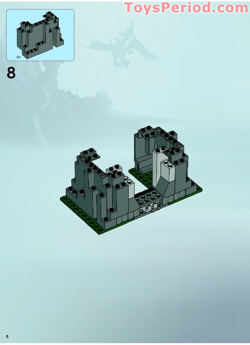 LEGO 7079 Drawbridge Defense Instructions and Parts List