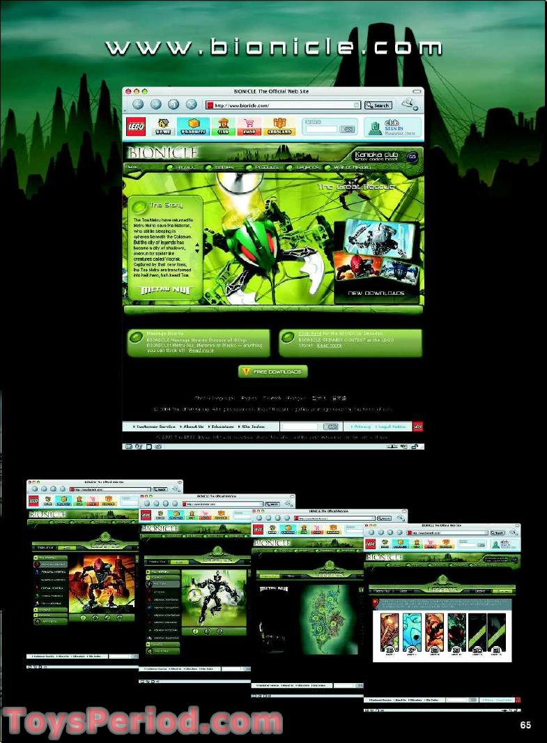 LEGO 8758 Tower of Toa Instructions and Parts List