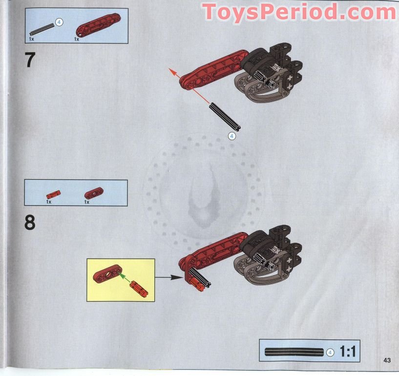 LEGO 8764 Vezon and Fenrakk Instructions and Parts List