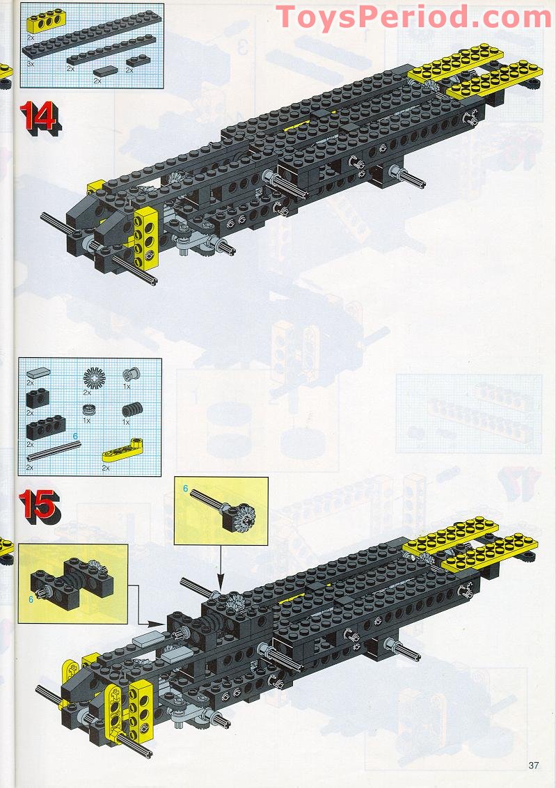 LEGO 8062 Universal Set with Storage Case Instructions and Parts List