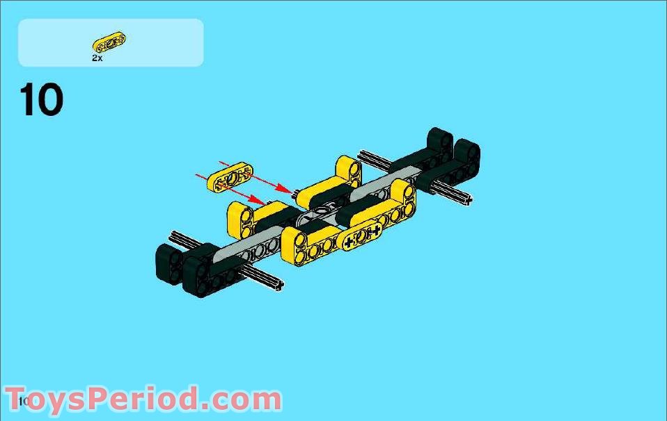 LEGO 8270 Rough Terrain Crane Instructions and Parts List