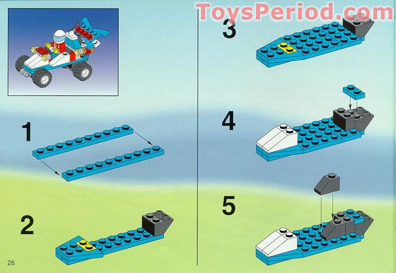 LEGO 2998 Stena Line Promotional Set: Hydrofoil Instructions and Parts List