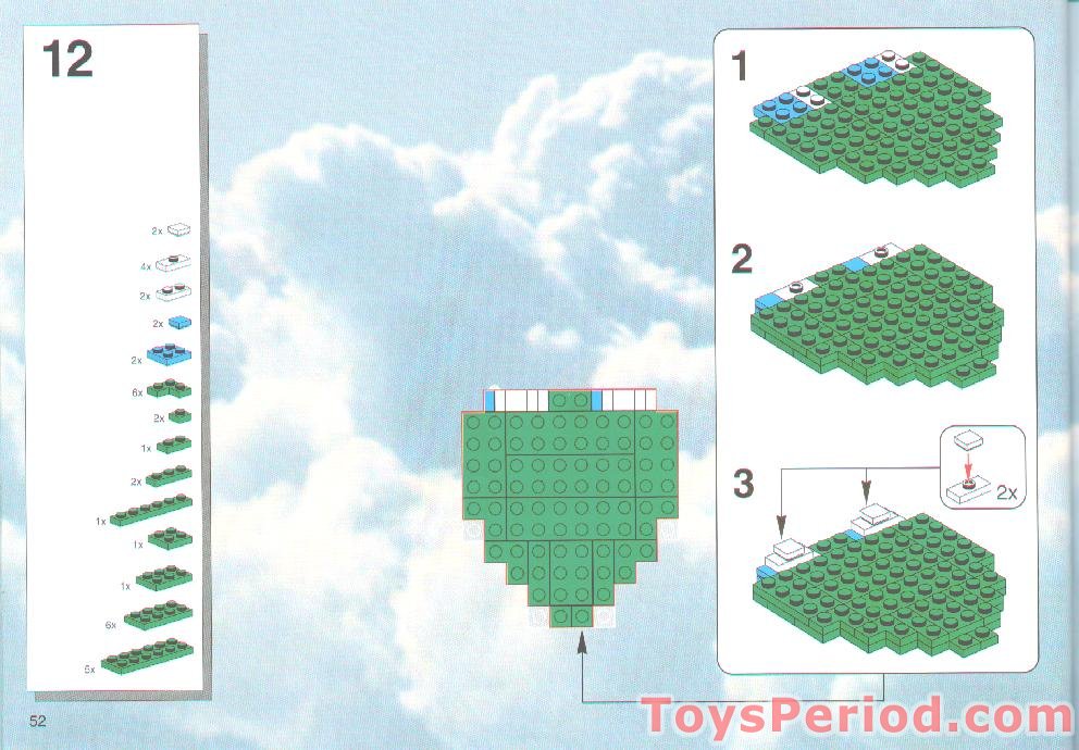 LEGO 3724 LEGO Dragon Instructions and Parts List
