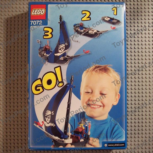 LEGO 7072 Captain Kragg's Pirate Boat Instructions and Parts List