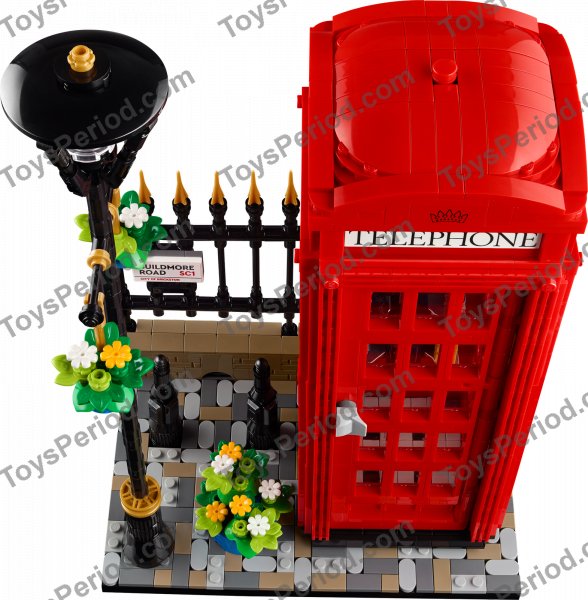 LEGO 21347 Red London Telephone Box Set Parts List