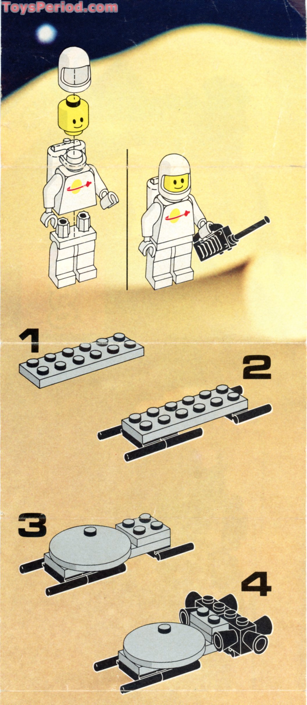 LEGO 6801 Space Scooter Instructions and Parts List
