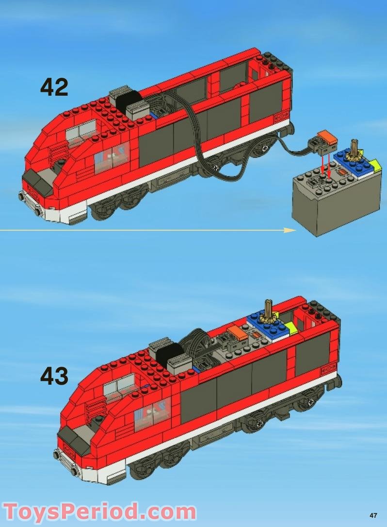 LEGO 7938 Passenger Train Instructions and Parts List