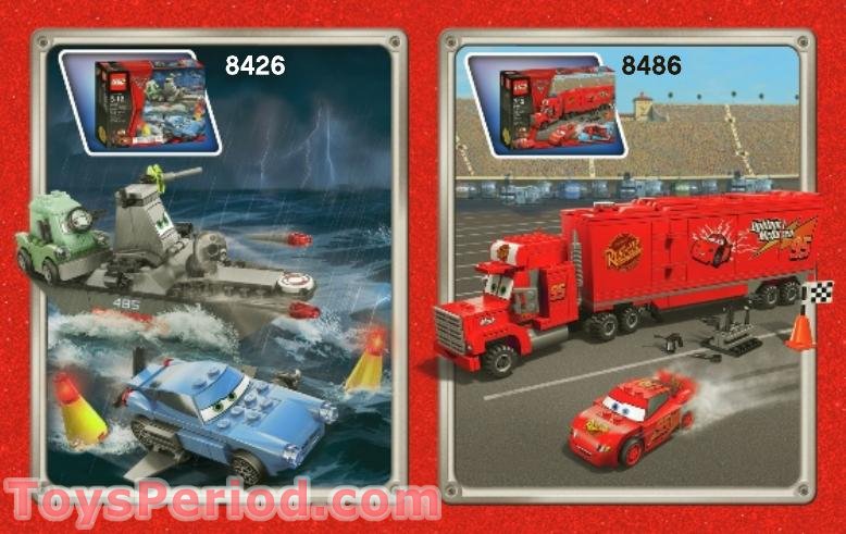 LEGO 8484 Ultimate Build Lightning McQueen Instructions and Parts List