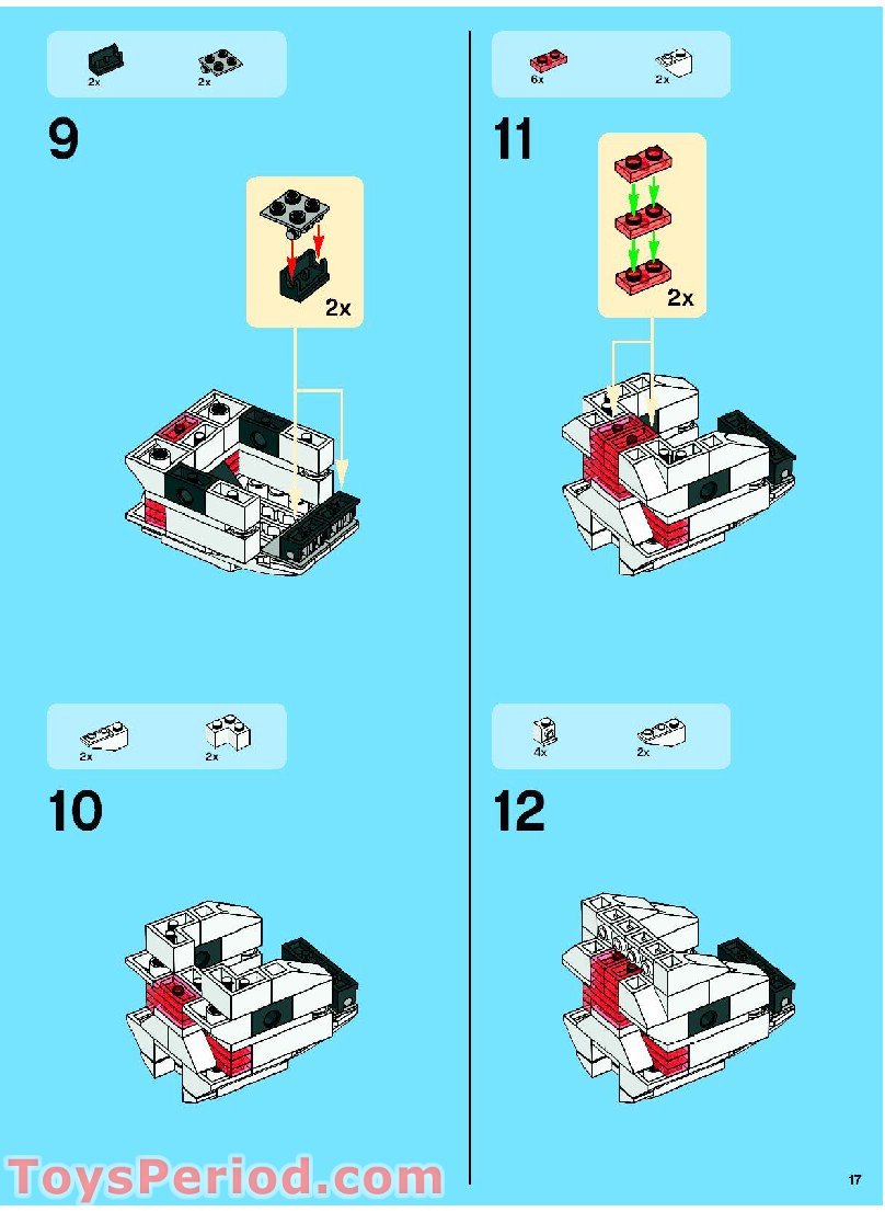 LEGO 10192 Space Skulls Instructions and Parts List