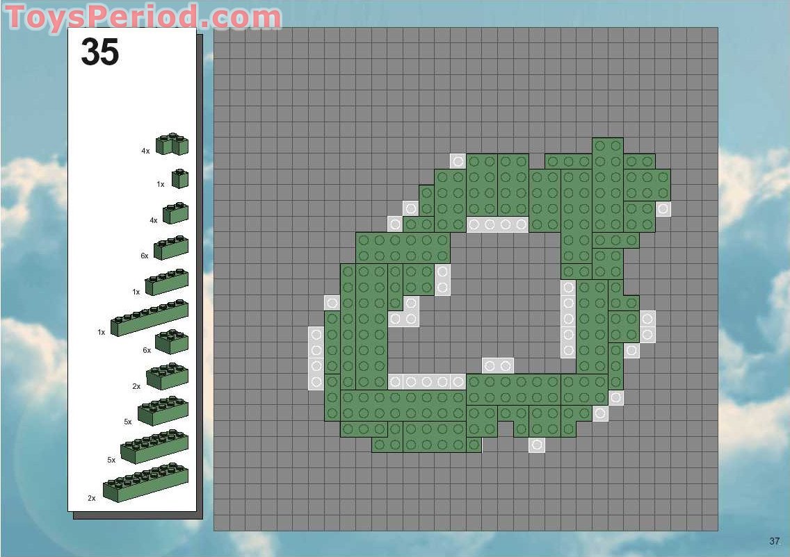 LEGO 3450 Statue of Liberty Sculpture Instructions and Parts List