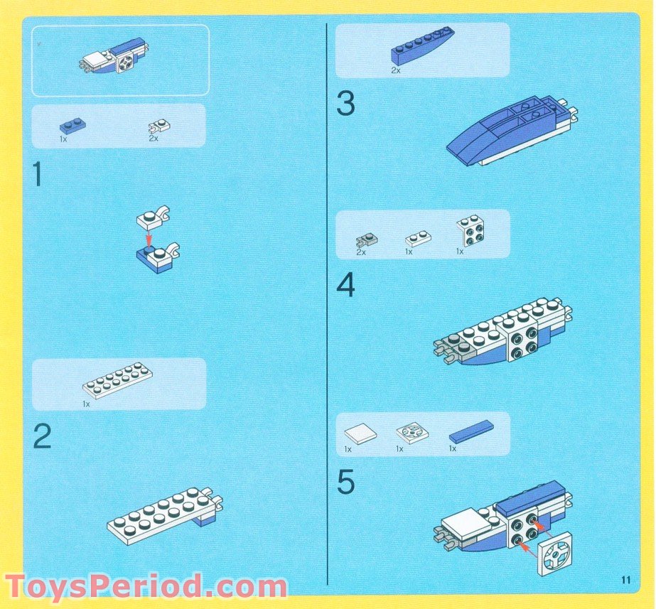 LEGO 4953 Fast Flyers Instructions and Parts List