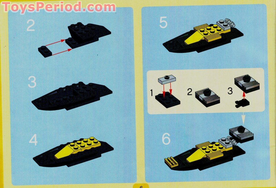 LEGO 4505 Sea Machines Instructions and Parts List