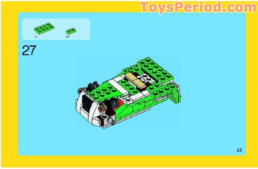 LEGO 6743 Street Speeder Instructions and Parts List