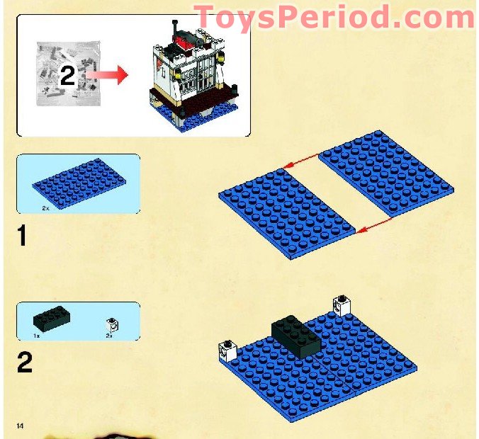 LEGO 6242 Soldiers' Fort Instructions and Parts List