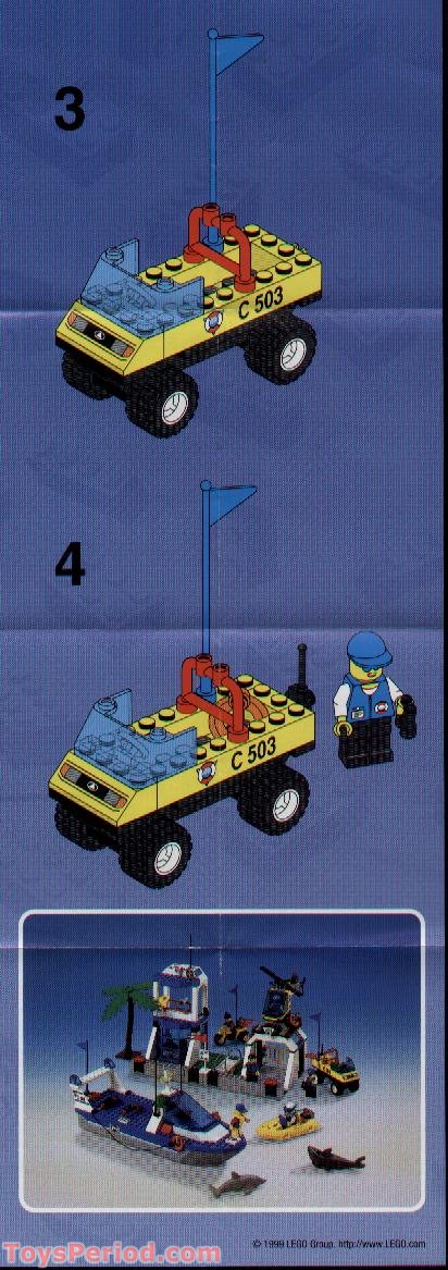 LEGO 6435 Coast Guard Hq Instructions and Parts List