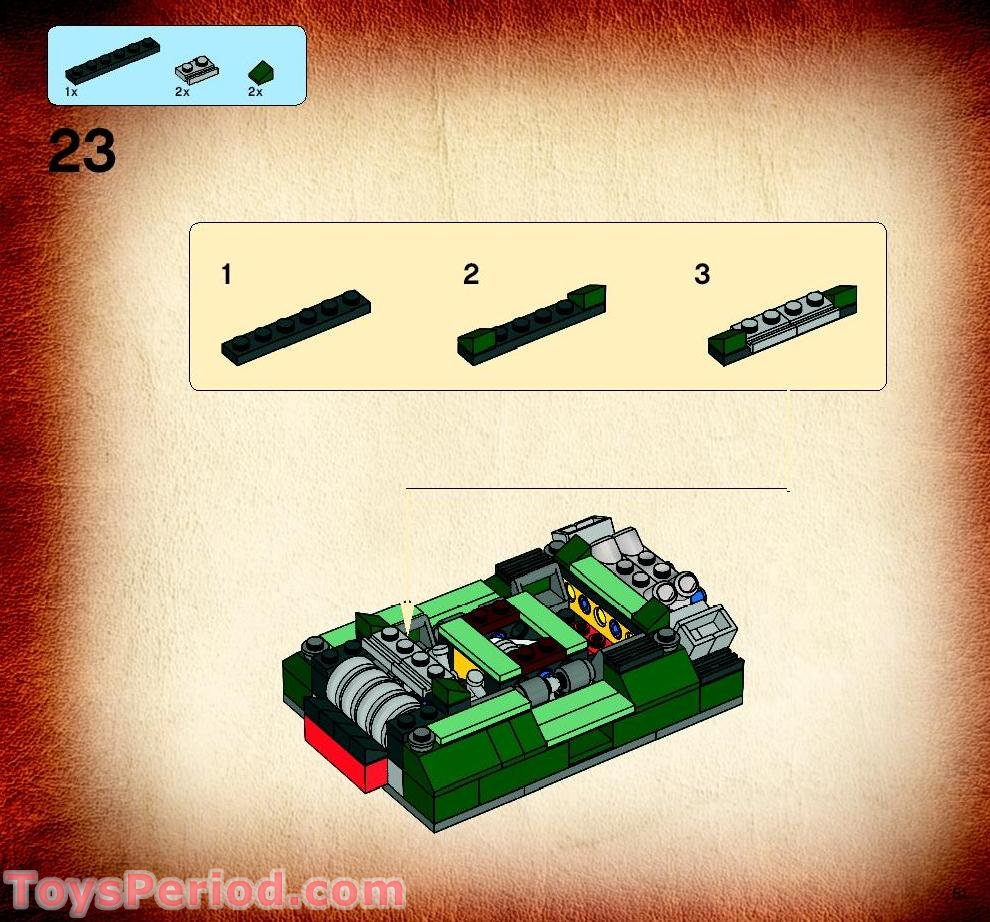 LEGO 7626 Jungle Cutter Instructions and Parts List