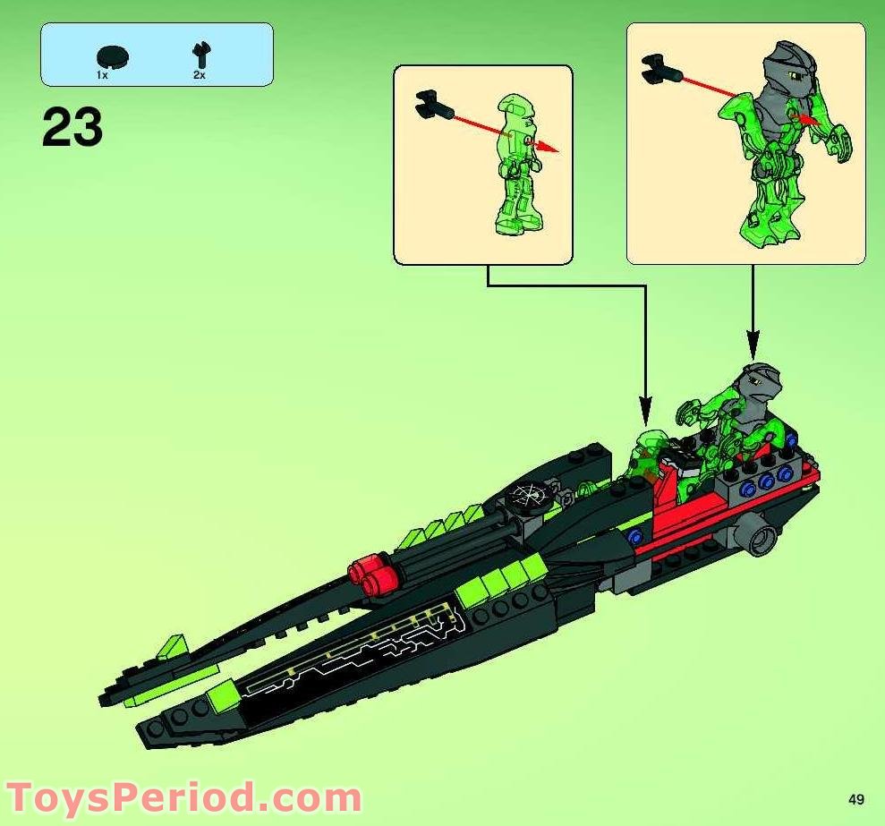 LEGO 7646 ETX Alien Infiltrator Instructions and Parts List