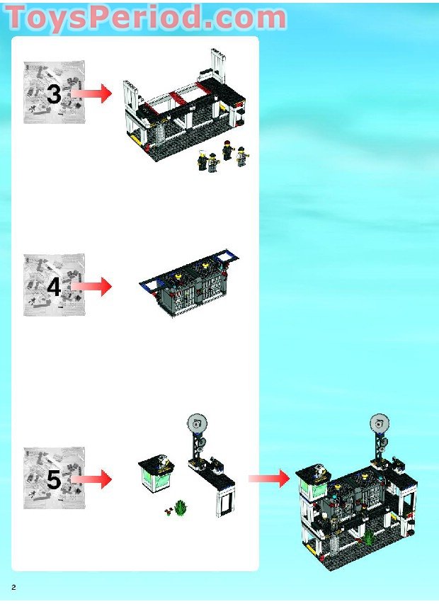 LEGO 7744 Police Headquarters Instructions and Parts List