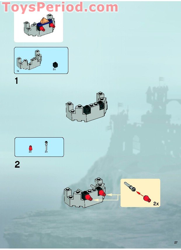 LEGO 7037 Tower Raid Instructions and Parts List