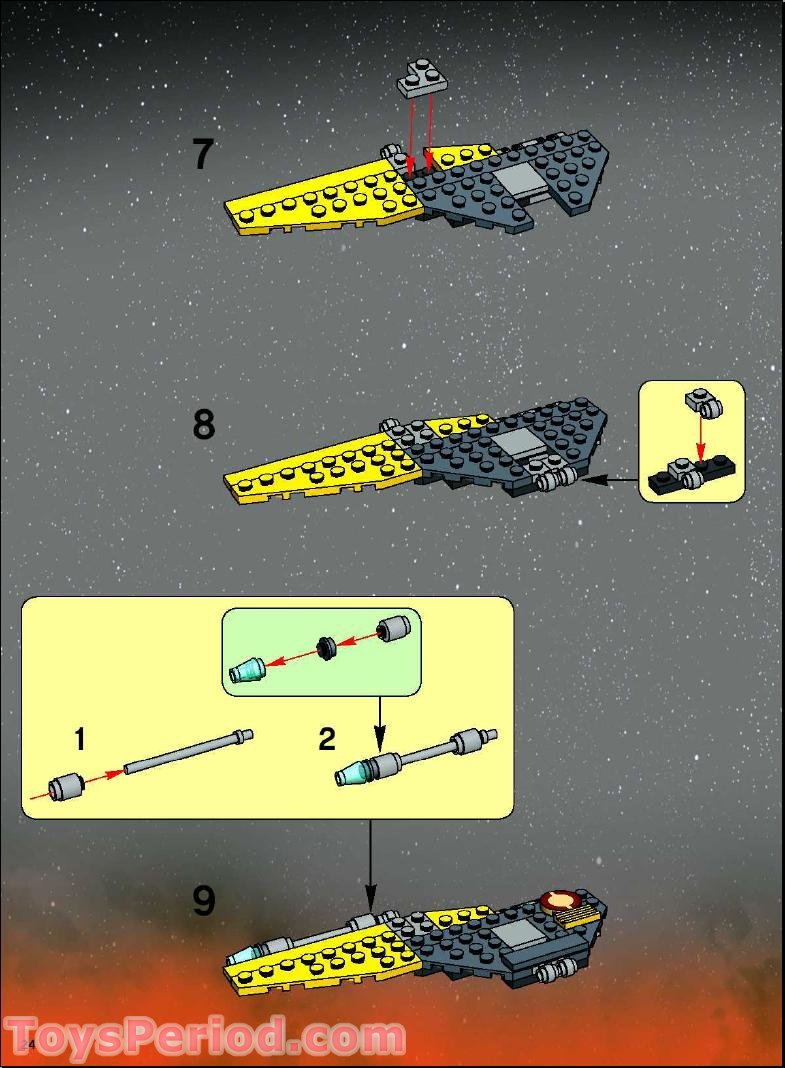 LEGO 7283 Ultimate Space Battle Instructions and Parts List