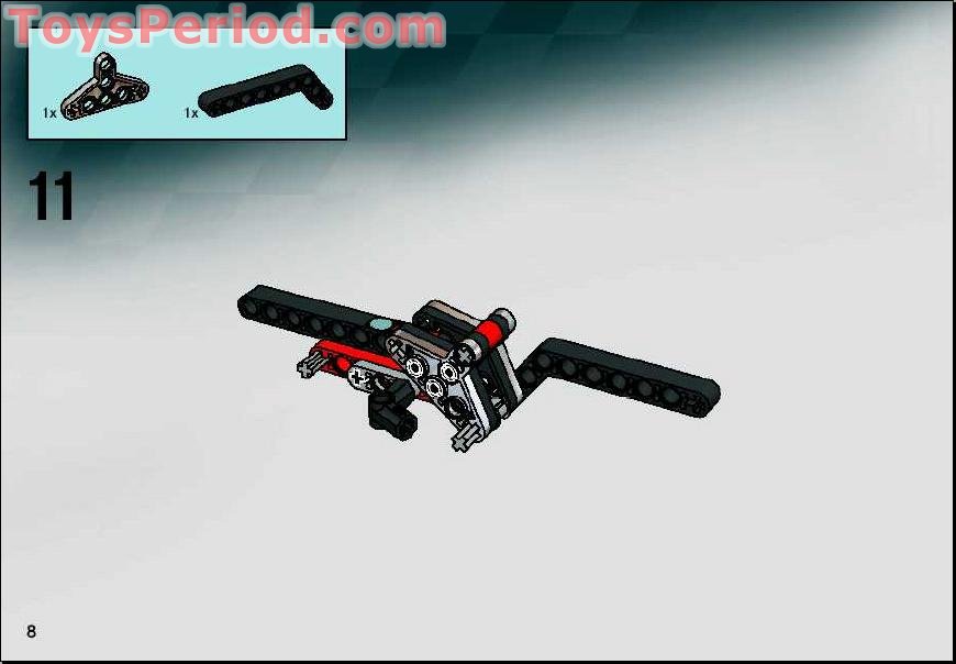 LEGO 8645 Muscle Slammer Bike Instructions and Parts List