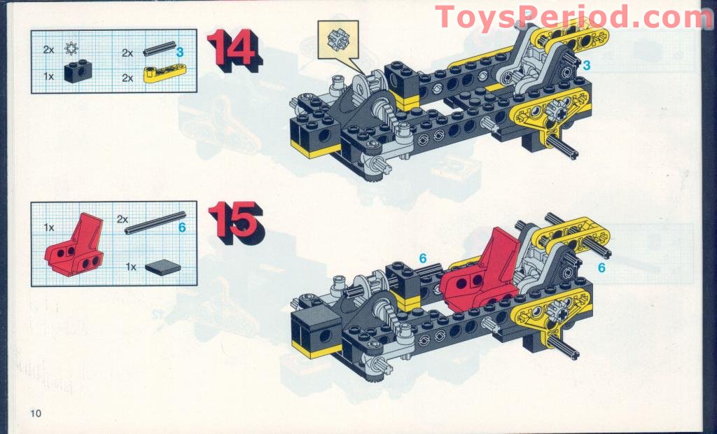 LEGO 8818 Baja Blaster Instructions and Parts List