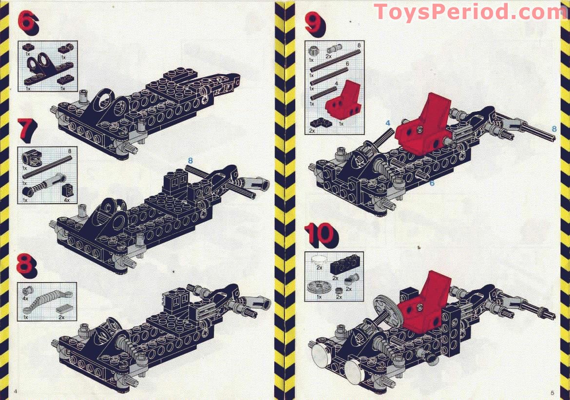 LEGO 8832 Roadster Instructions and Parts List