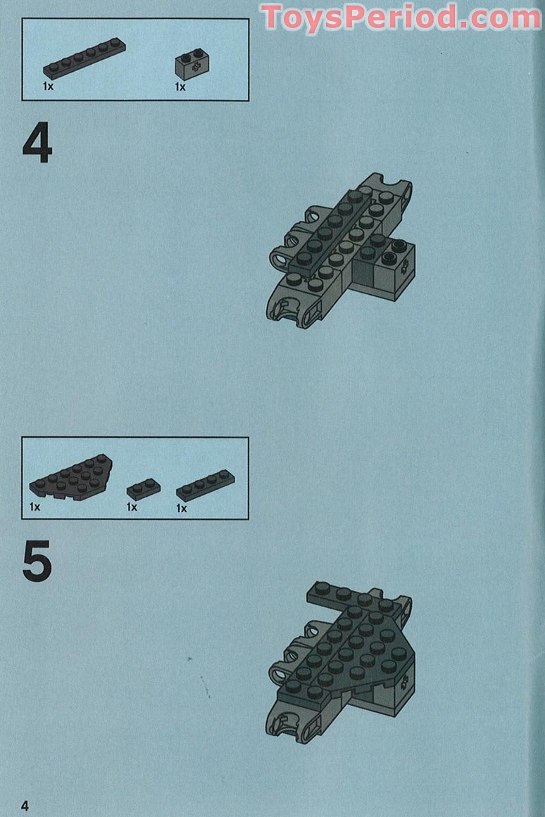 LEGO 8105 Iron Condor Instructions and Parts List