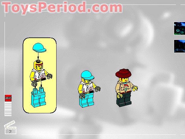 LEGO 1354 Dino Head Attack Instructions and Parts List