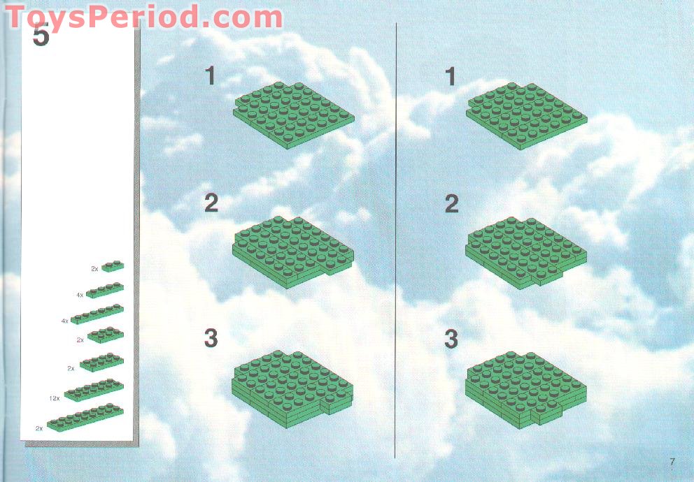 LEGO 3724 LEGO Dragon Instructions and Parts List