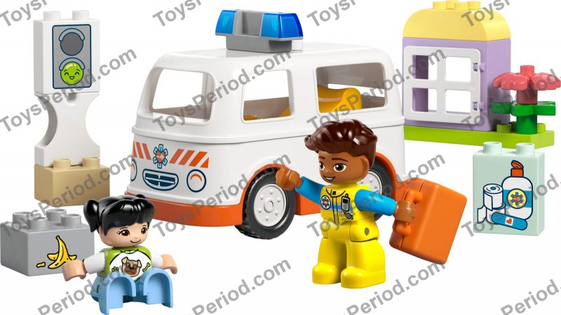 LEGO 10447 Ambulance & Driver Set Parts List
