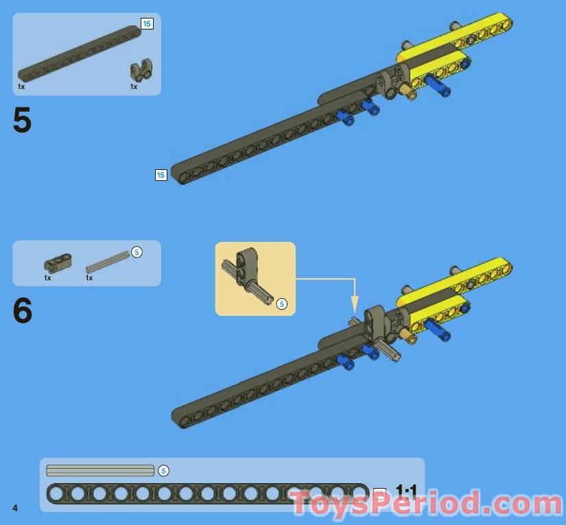 LEGO 8067 Mini Mobile Crane Instructions and Parts List