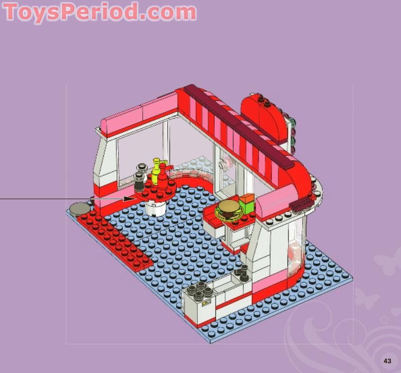 LEGO 3061 City Park Cafe Instructions and Parts List