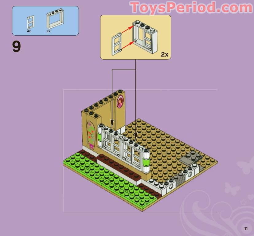 LEGO 3315 Olivia's House Instructions and Parts List
