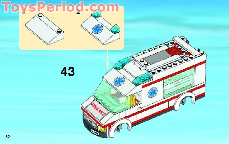 LEGO 4431 Ambulance Instructions and Parts List