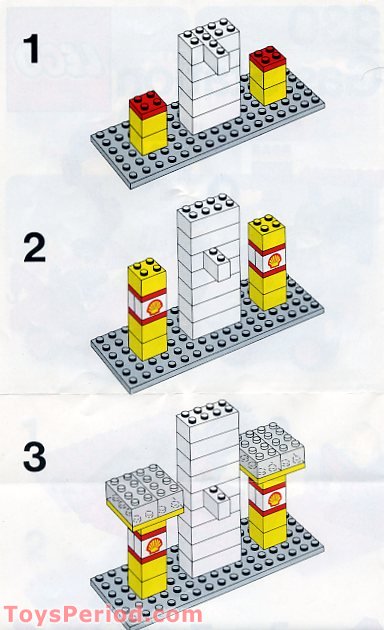 LEGO 330-2 Gas Station Instructions and Parts List