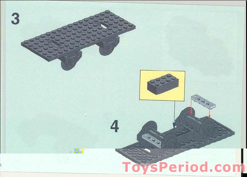 LEGO 3740 My Own Train - Small Engine Instructions and Parts List