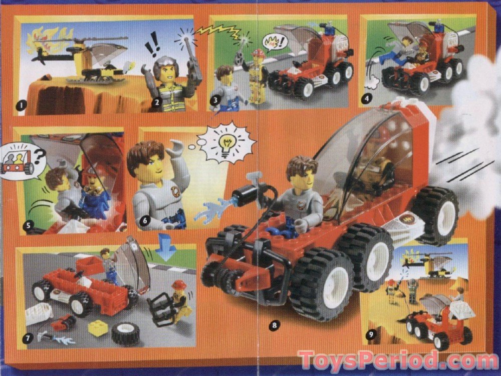 LEGO 4605 Fire Response Suv Instructions and Parts List