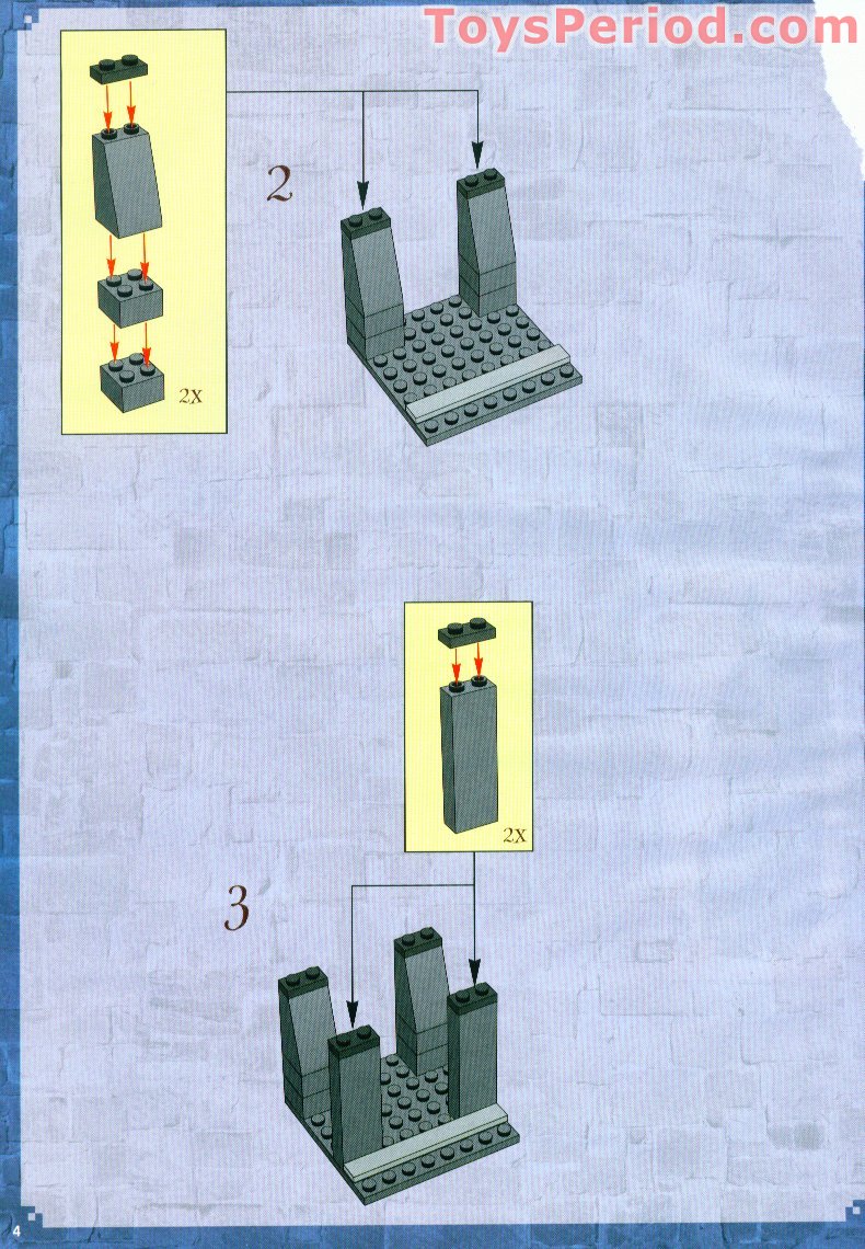 LEGO 4757 Hogwarts Castle (2nd Edition) Instructions and Parts List
