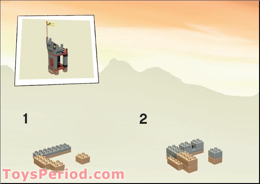 LEGO 4777 Duplo Knights' Castle Instructions and Parts List