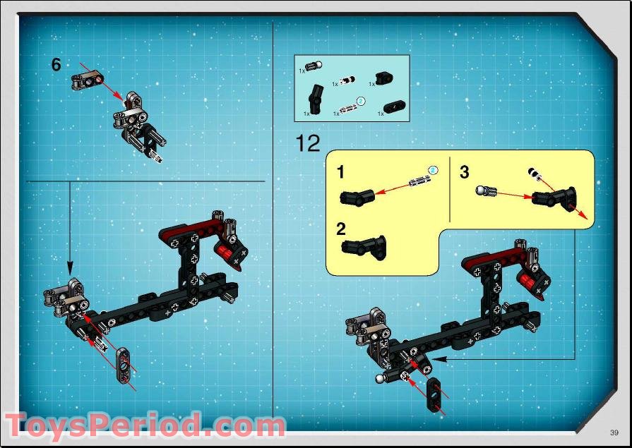 LEGO 4481 Technic Hailfire Droid Instructions and Parts List