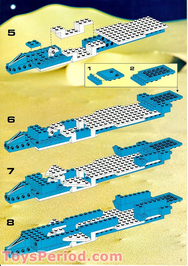 LEGO 6985 Cosmic Fleet Voyager Instructions and Parts List