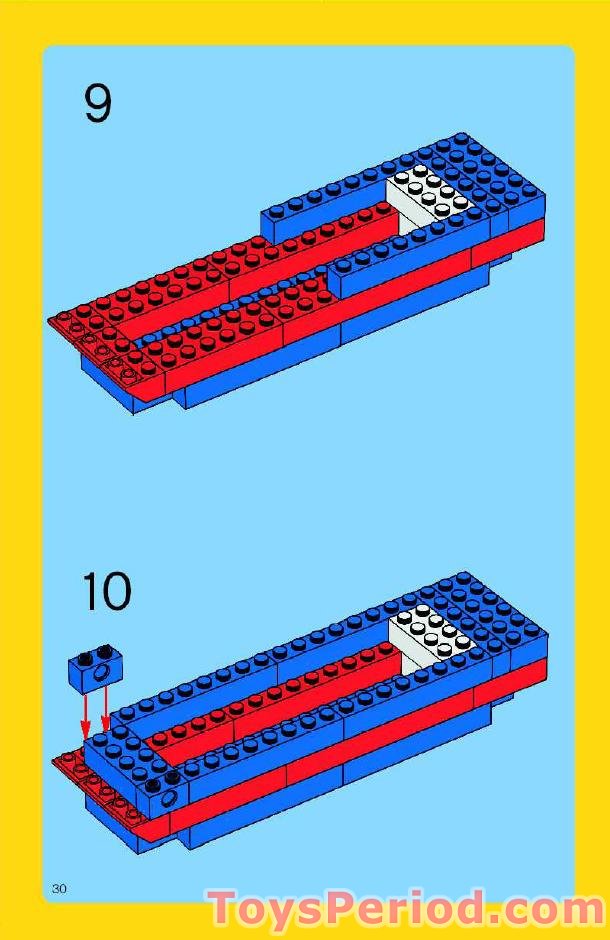 LEGO 6186 Build Your Own LEGO Harbor Instructions and Parts List